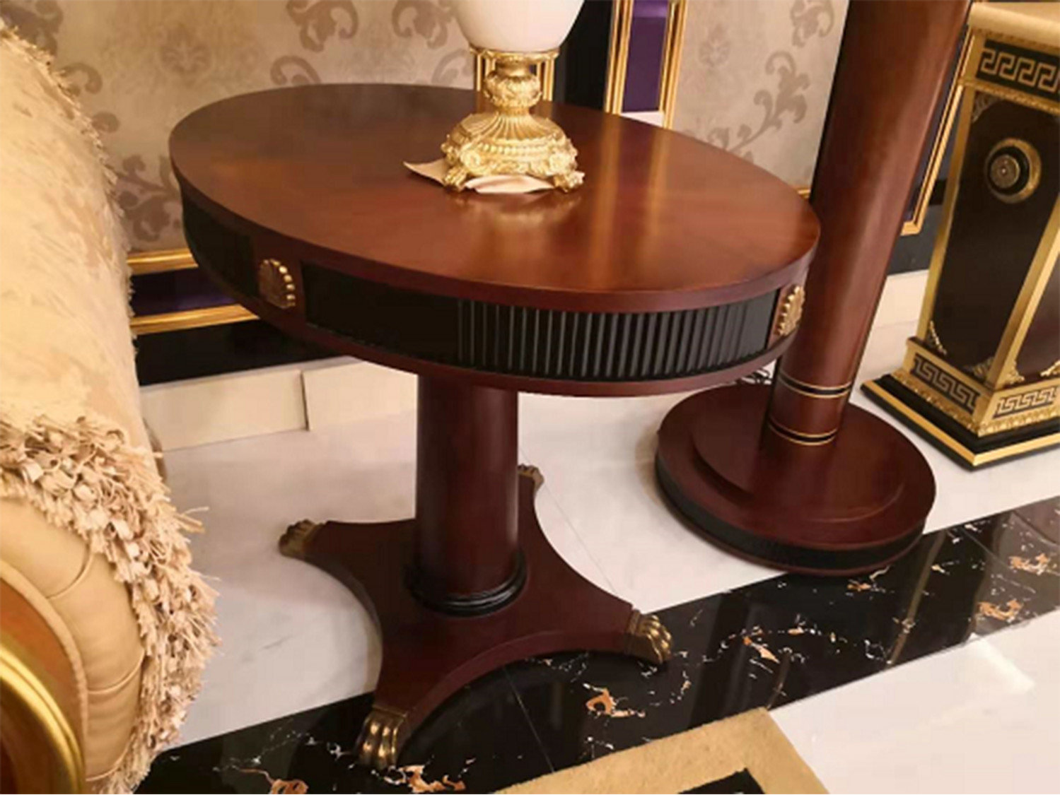 Infinity Oval End Table - Traditional - Side Tables And End Tables - by ...