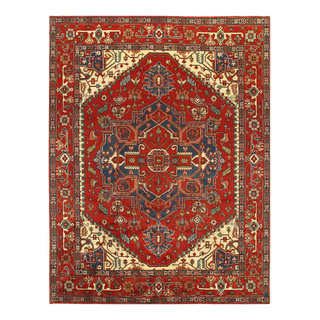 Rust Persian Serapi Design 9'x12' - Mediterranean - Area Rugs - by ...