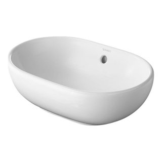Duravit 0335500000 Foster 19-1/2" Vessel Bathroom Sink with Overflow ...