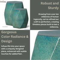 Teal Matrix Stool - Transitional - Accent And Garden Stools - by ...