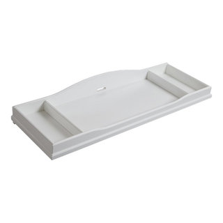 Baby Cache Glendale Traditional Wood Changing Station in Pure White ...