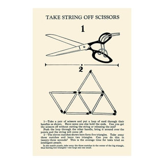 "Take String off Scissors" Digital Paper Print by Retromagic, 17"x24 ...