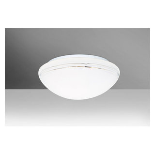 Bobbi 10 1 Light Flush Mount, LED, Opal Cut Glass - Transitional ...