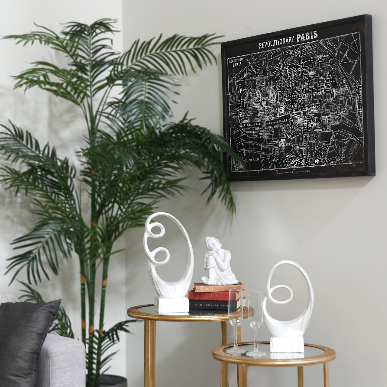 Rectangle Wood "Revolutionary Paris" Frame, Distressed Black Finish ...