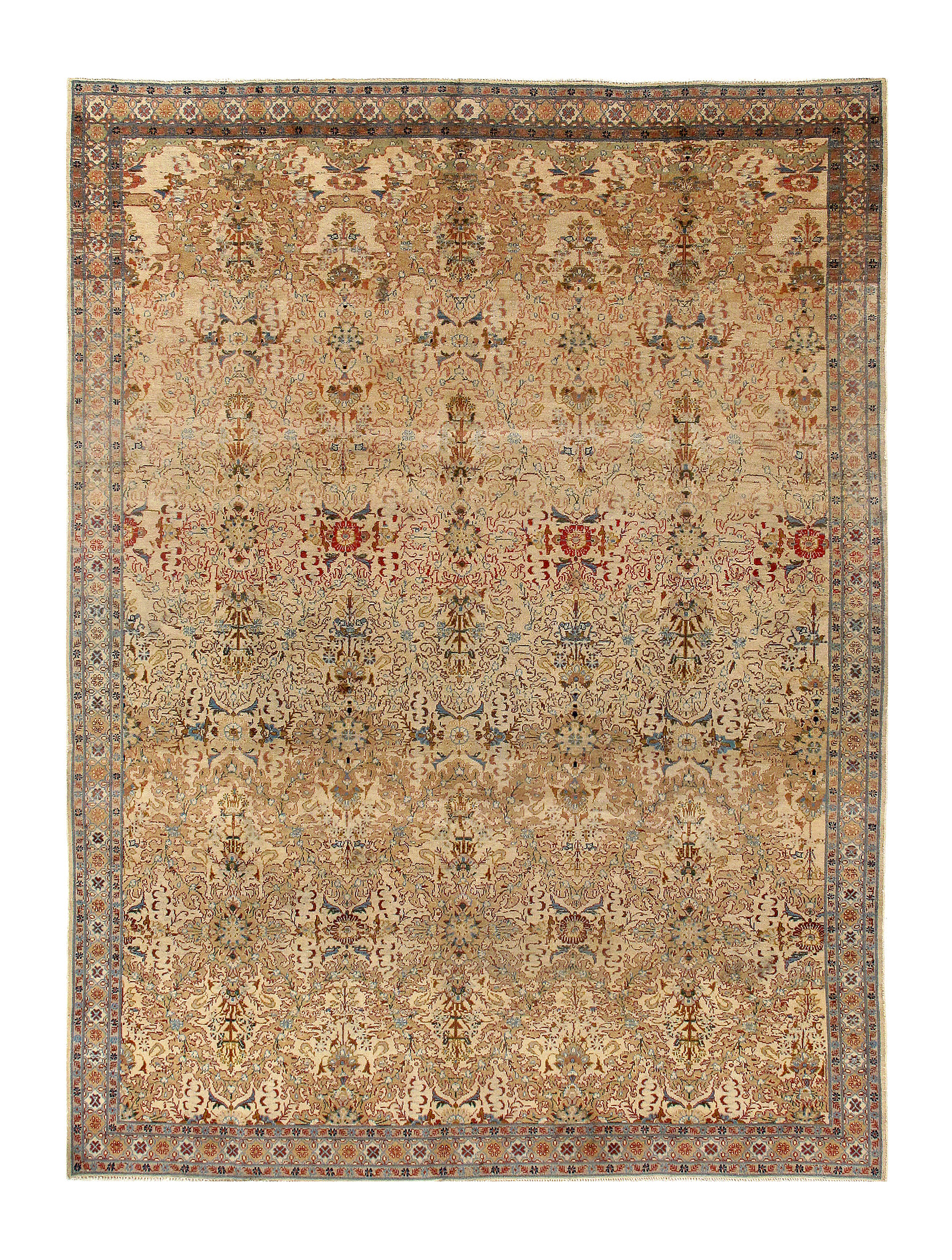 Ivory Persian Antiquetabriz 7'x9' - Contemporary - Area Rugs - by ...
