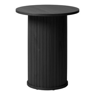 Mid Century Modern Round Pedestal Side Table Transitional Side Tables And End Tables by Unique Furniture Houzz