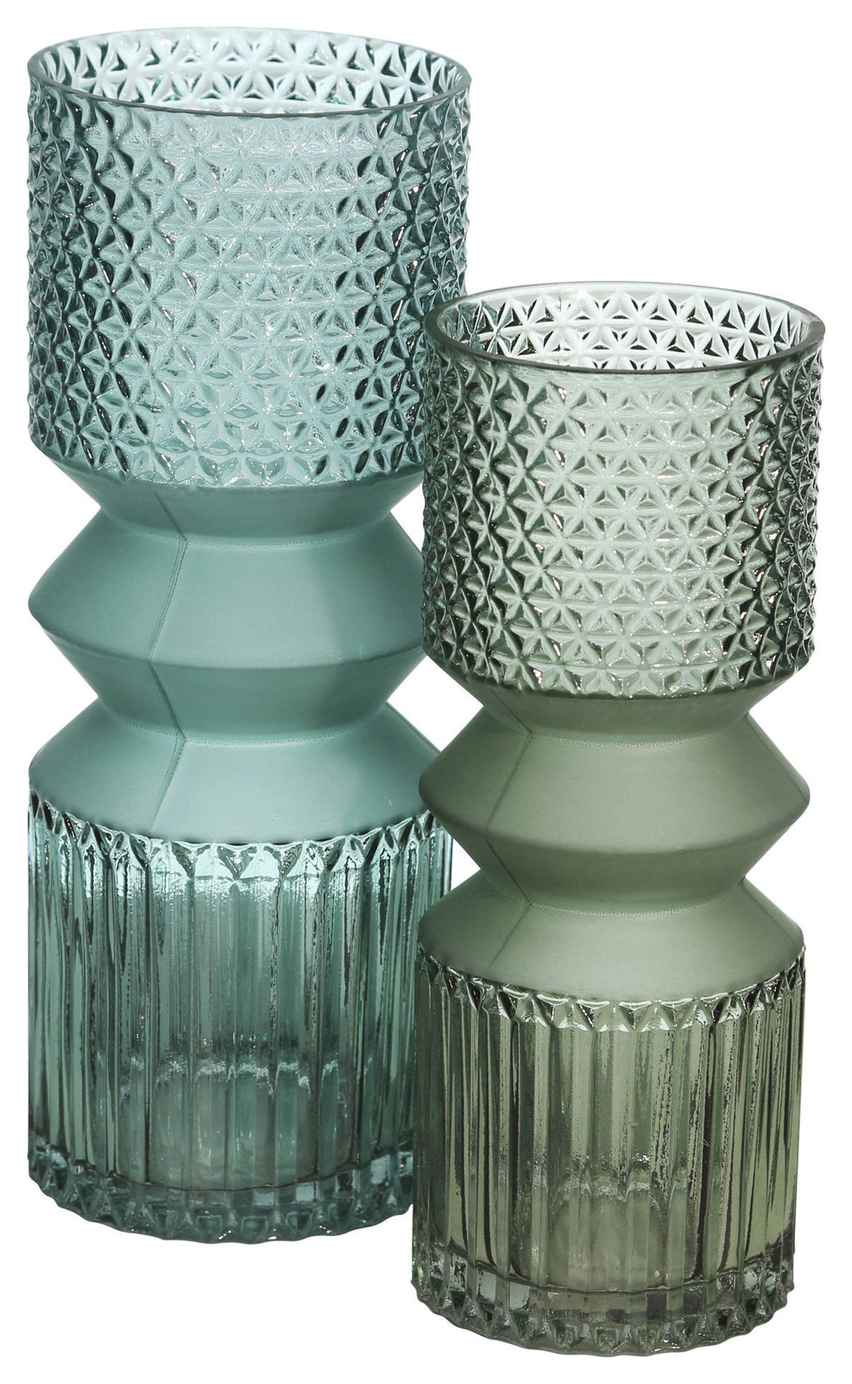 Glass 10" Mallet Vase, Green - Contemporary - Vases - by Timeout PRO ...