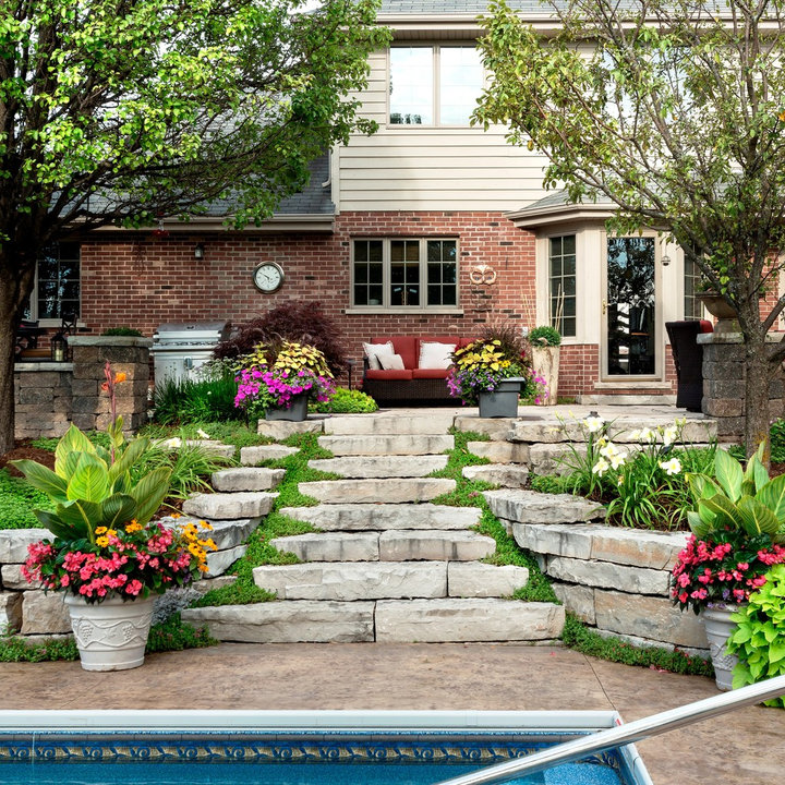 Stone Steps And Railings - Photos & Ideas | Houzz