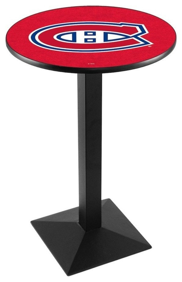 Montreal Canadiens Pub Table, 36"x42", 36"x42" - Contemporary - Indoor ...