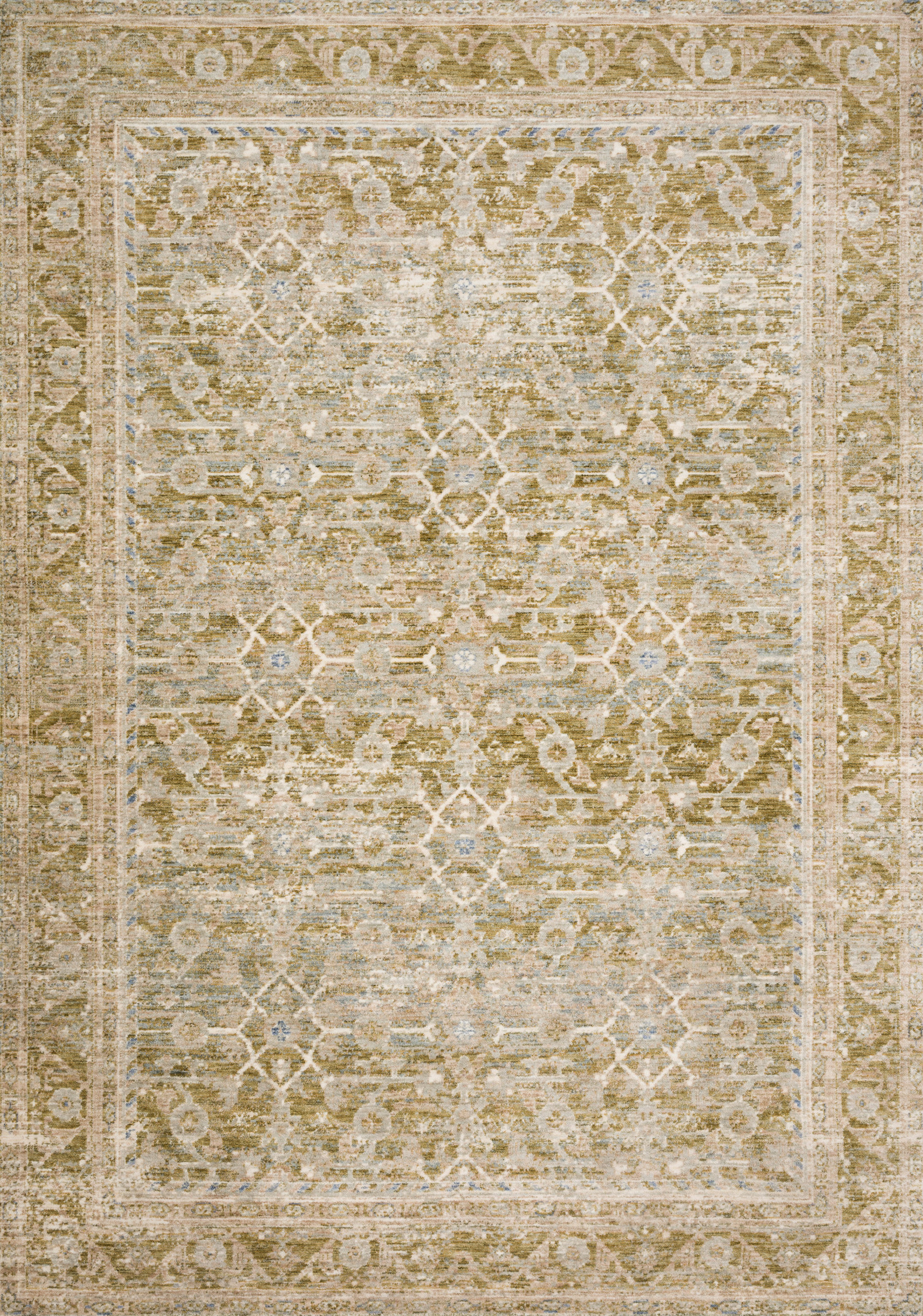 Loloi Revere Traditional Rev-07 2'6"x10'0" Rug, Avocado, Multi, 2'6"x10 ...