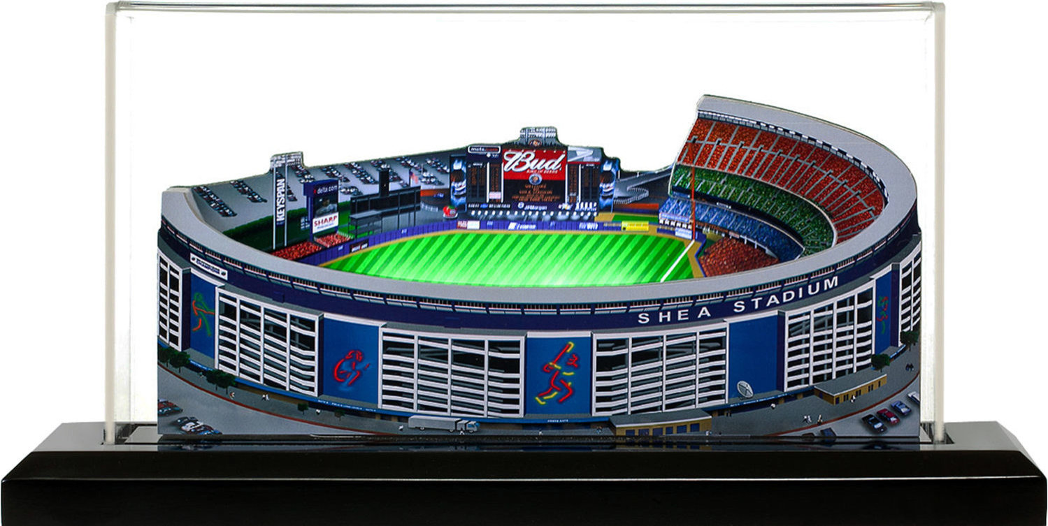 New York Mets Shea Stadium, Jumbo With Display Case, Small - Sports And ...
