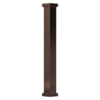 6" x 8' Endura-Aluminum Empire Style Column, Square Shaft, Textured ...