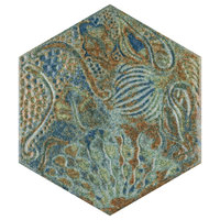 Gaudi React Hex Ocean Porcelain Floor and Wall Tile - Contemporary ...