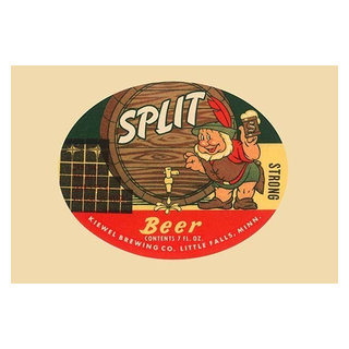 Split Beer, 20" x 30" - Traditional - Prints And Posters - by ...