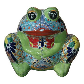 Avera Products APG006070 7 in. Ceramic Telavera Frog Planter - pack of ...