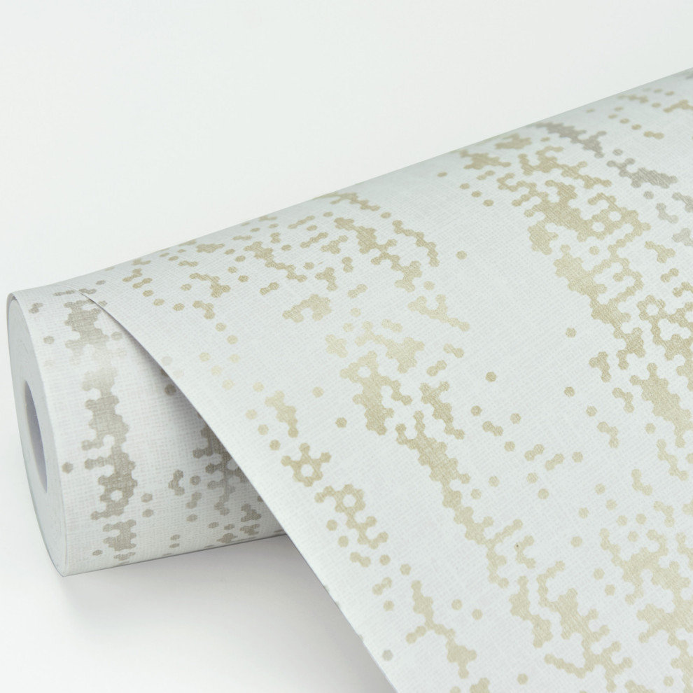 Wisp Gold Texture Wallpaper - Contemporary - Wallpaper - by Brewster ...