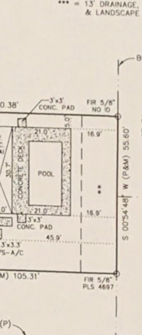 utility easement, drainage and landscaping | Houzz Forum