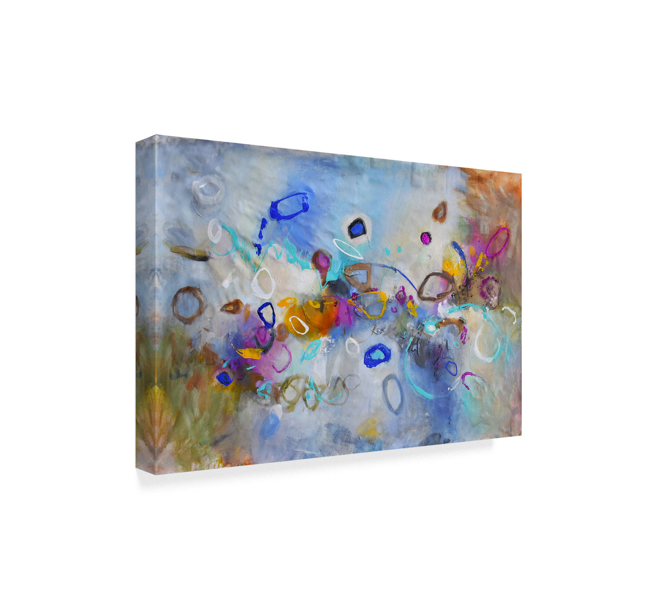 Gabi Ger 'Toss Up' Canvas Art, 19"x12" - Contemporary - Prints And ...