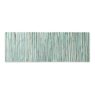 Dark Brown Slim Stripe Cotton Chindi Rug 2X3Ft - Area Rugs - by ...