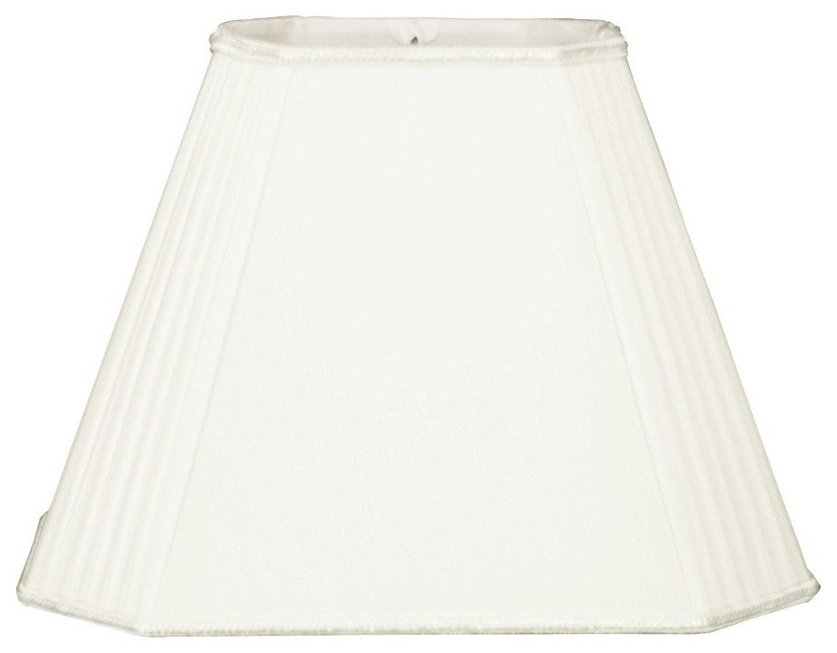 Rectangle Empire Lampshade, Pleated Cut Corners, 12" - Traditional ...
