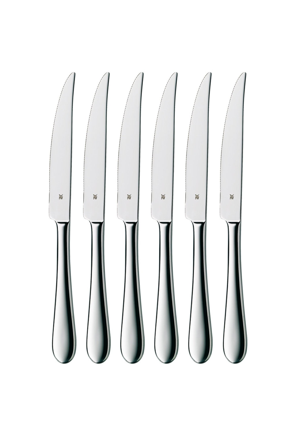 WMF Signum 18/10 Stainless Steel Steak Knife, Set of 6 - Contemporary ...