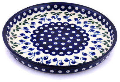Polish Pottery 10" Stoneware Cookie Platter Hand-Decorated Design ...