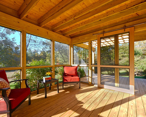 Modern Screened-In Porch Design Ideas, Remodels & Photos | Houzz