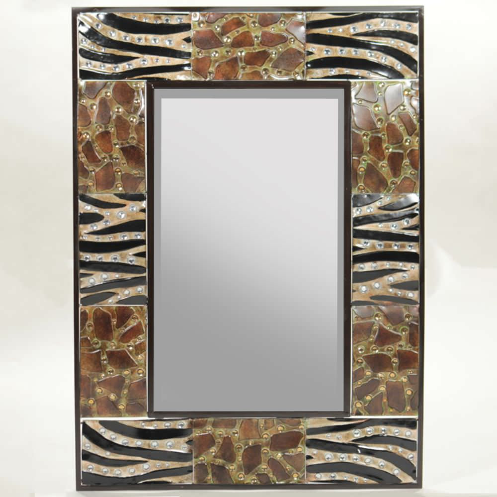 Appealing Animal Print Metal Mirror - Contemporary - Wall Mirrors - by ...