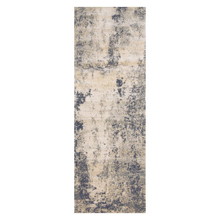 Teagan TEA-07 Area Rug, Natural/Denim, 2'8"x4' - Contemporary - Area ...