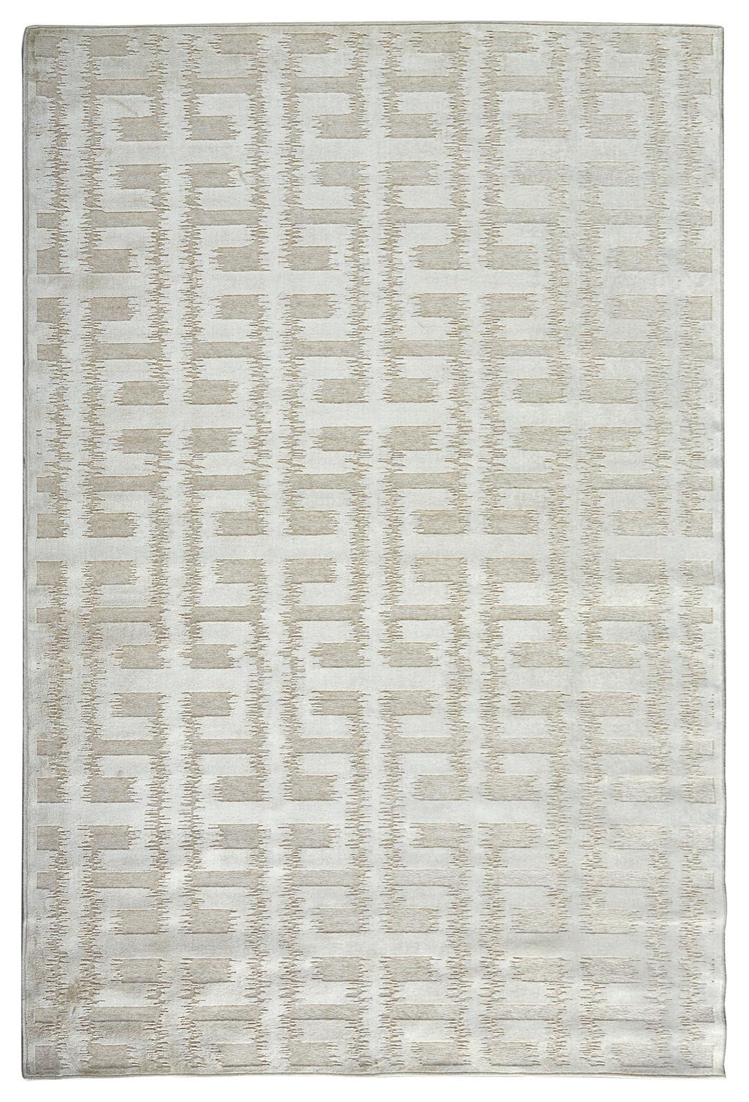 Weave & Wander Soho Zam Soft Chenille Rug, Cream/Ecru, 5'3"x7'6 ...