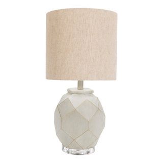 Alma Table Lamp by Surya, Painted/Tan Shade - Transitional - Table ...