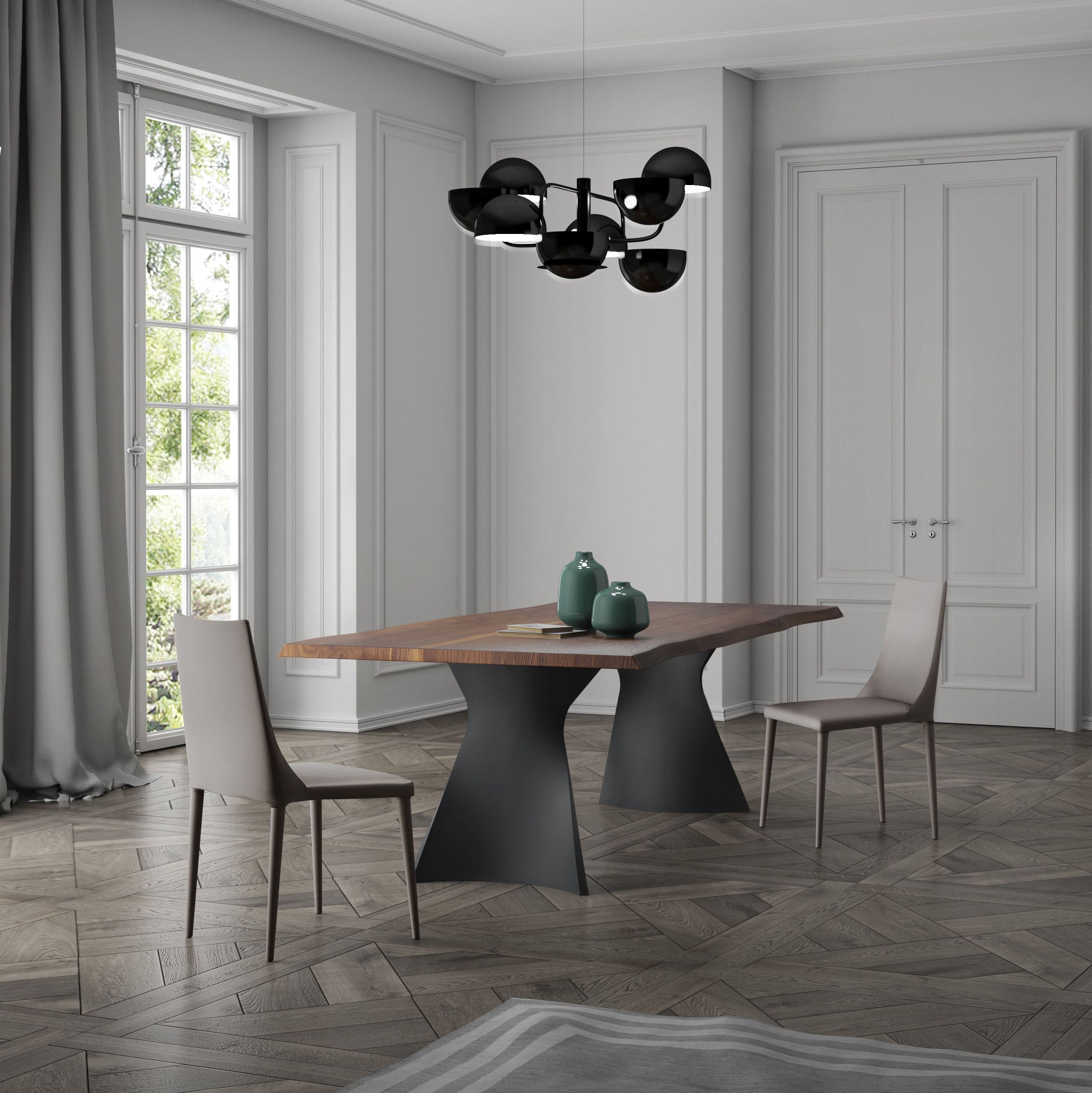 Manta Dining Table, 79 - Contemporary - Dining Tables - by Bellini ...