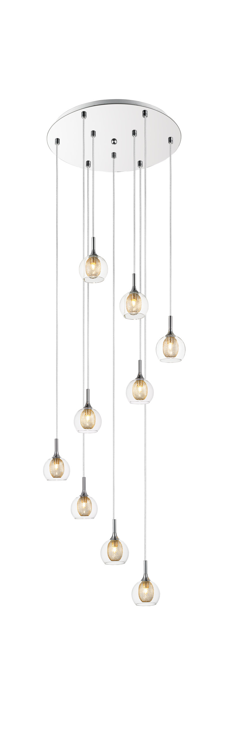 Z-Lite 9 Light Pendant, Chrome , 905-9 - Contemporary - Pendant ...