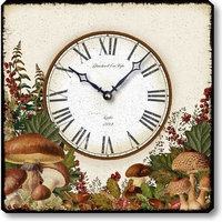 Antique-Style Woodland Scene Wall Clock - Farmhouse - Wall Clocks - by ...