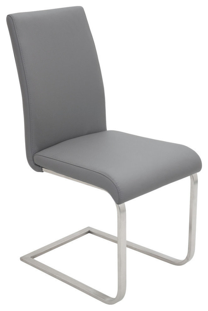 Foster Dining Chairs, Gray, Set Of 2 - Contemporary - Dining Chairs ...