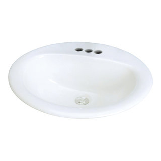 Self-rimming Drop, 4" Centerset Akron Lavatory - Contemporary ...