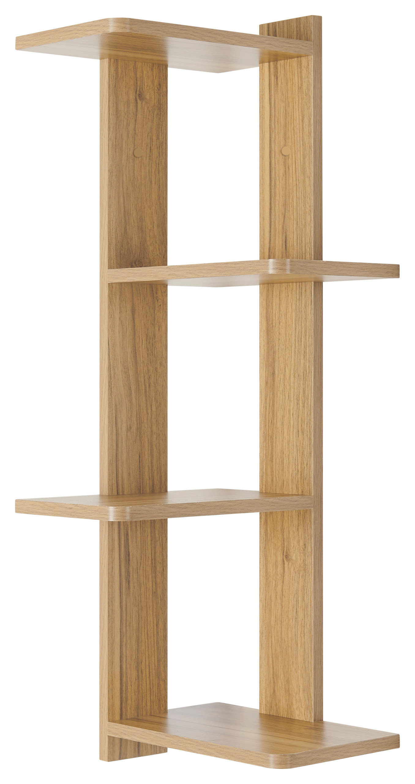 Danya B. Alvar Corner 4-Tier Floating Ledge Column Wall Shelf ...