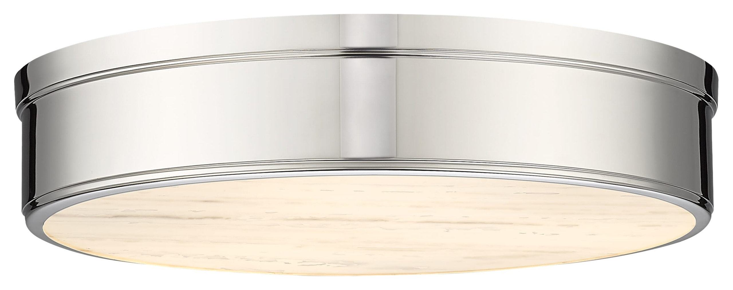 Polished Nickel LED Flush Mount from the Anders Collection ...