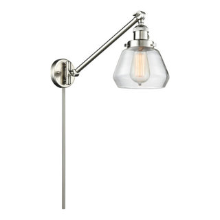 Innovations Fulton 1-Light Dimmable LED Swing Arm, Brushed Satin Nickel ...