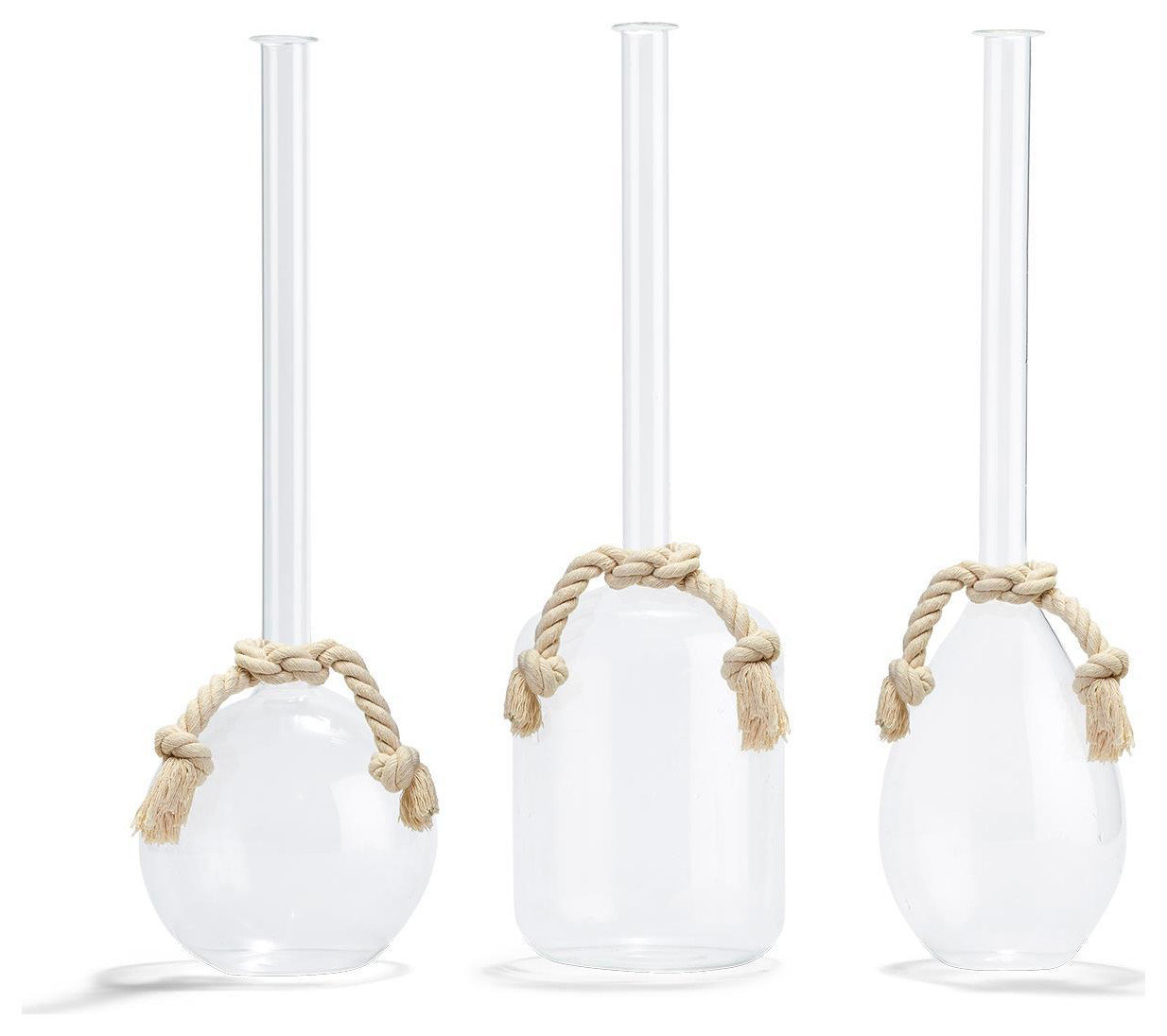 Two's Company 53911 Sleek And Chic Vase With Knotted Rope - Beach Style ...