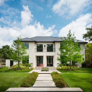 75 Beautiful White Stone Exterior Home Pictures & Ideas | Houzz