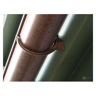 Lead coated copper roof panels and copper gutter installation - Modern ...