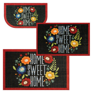 Mohawk Home Sweet Home Flowers Accent Rug, 3-Piece Set - Contemporary ...