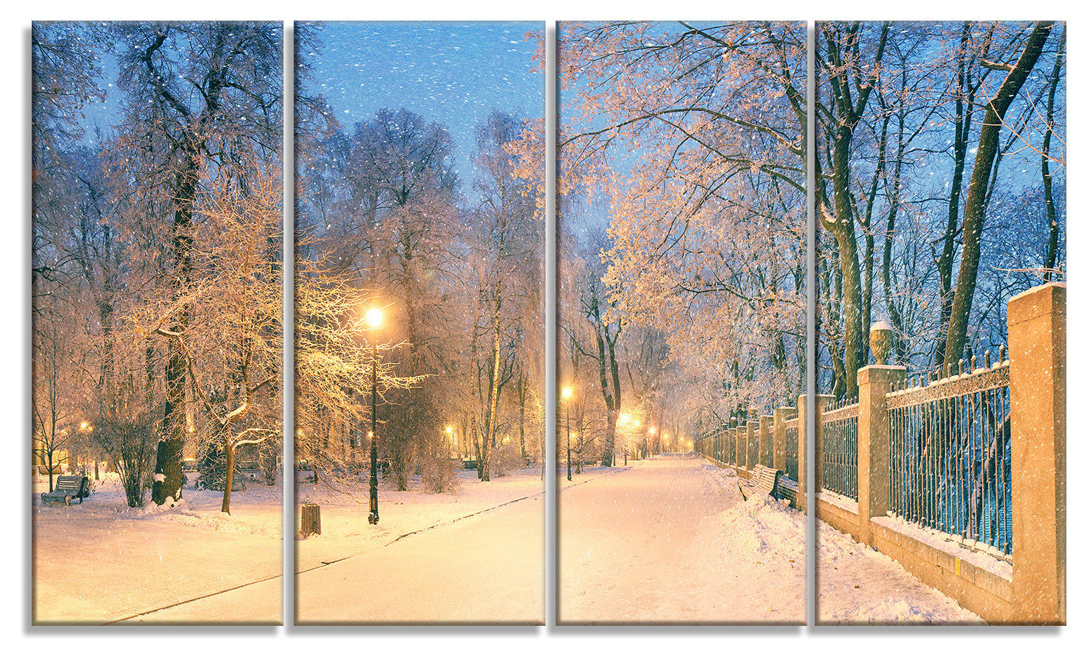 "Path in Mariinsky Garden" Landscape Photo Metal Wall Art, 48"x28 ...