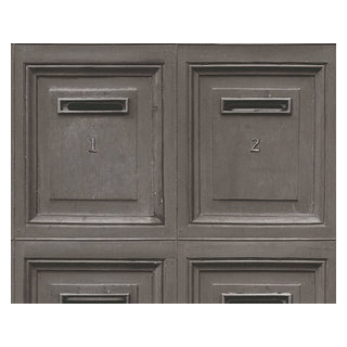 Loft Nature Textured Wallpaper, Numbered Post Boxes, Sample - Farmhouse ...