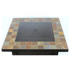 Square Slate Fire Pit, Bronze - Transitional - Fire Pits - by AZ Patio ...