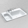 High-Low Double Bowl, Self Rimming - Contemporary - Kitchen Sinks - by ...