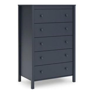 Simmenfort Navy Blue Chest of Drawers, 32"W x 20"D x 50"H ...