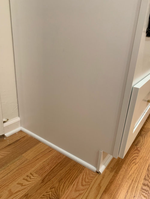 finishing end of cabinet row