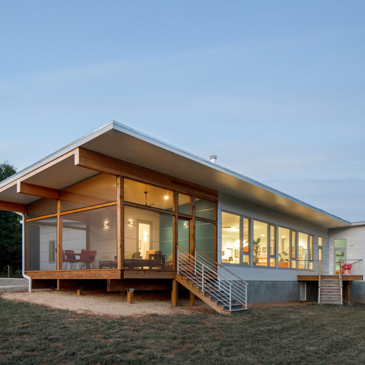 75 Beautiful Exterior with a White Roof Ideas & Designs - August 2025 ...